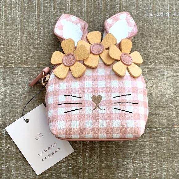 LC Lauren Conrad | Bags | Lc Lauren Conrad Bunny Keychain Coin Purse ...